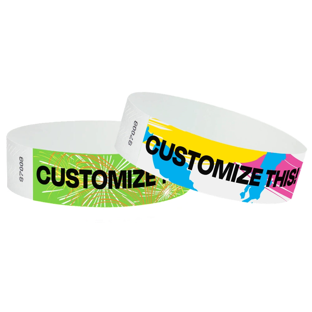 Bulk Order Custom Tyvek® 3/4" Wristbands | Pre-Printed Patterns – The ...